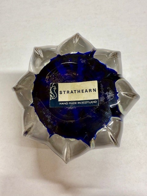 Vintage Colorful Strathearn 8pt Star Millefiori Glass Paperweight From ...