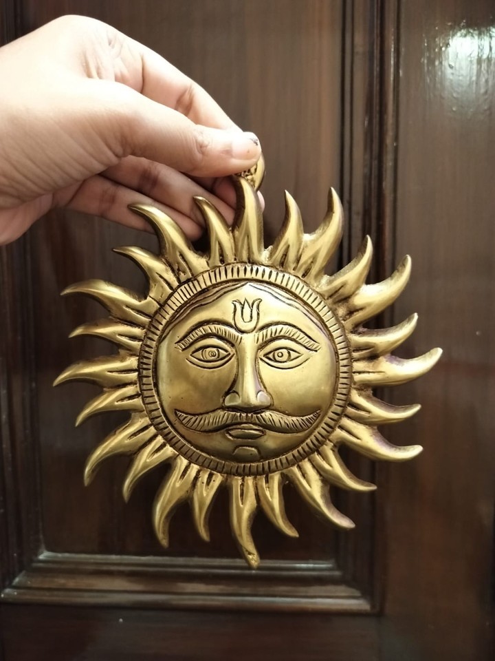 Vastu Brass Sun Wall Hanging | Surya Dev Idol | eBay
