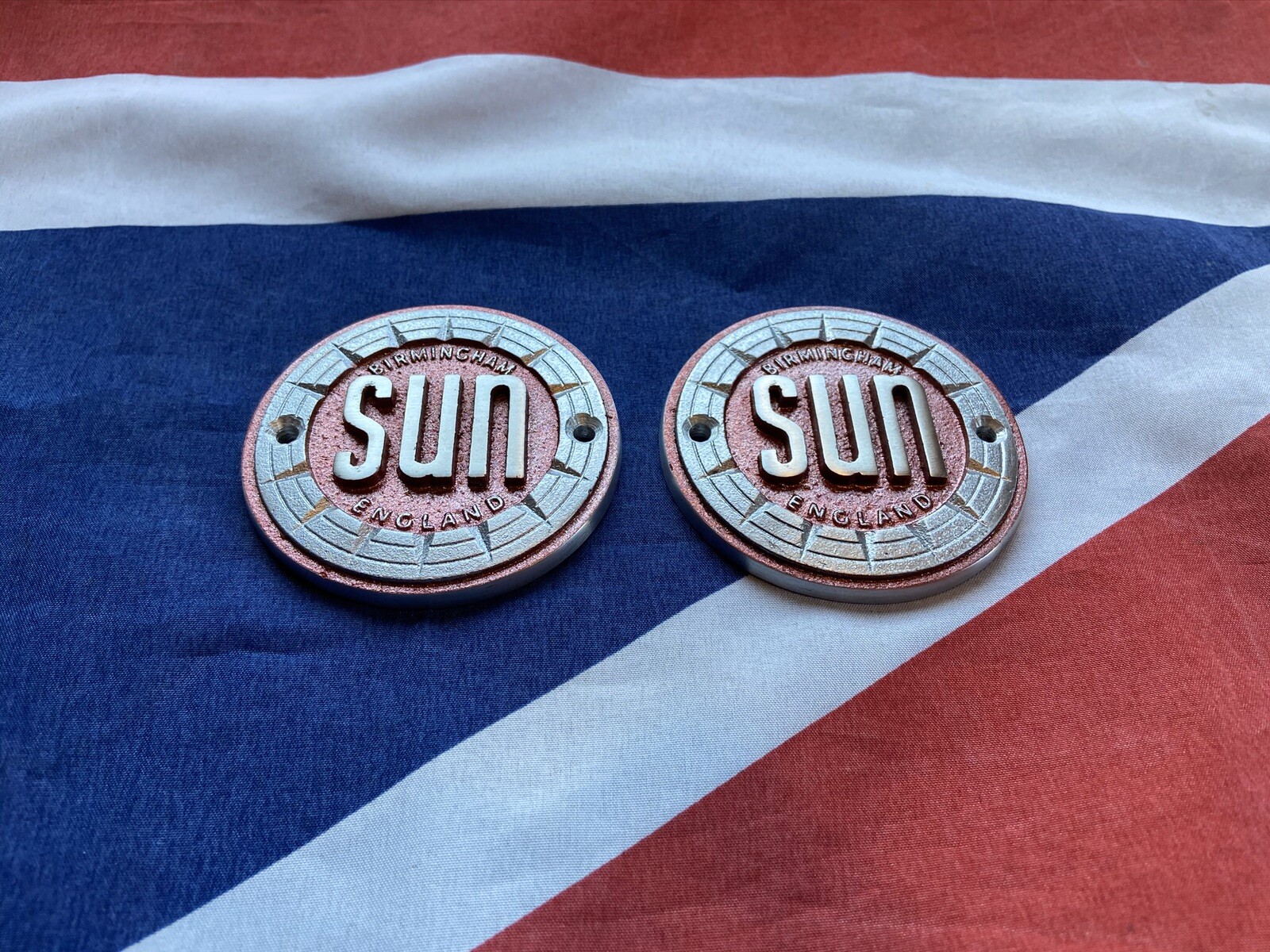 🇬🇧 Sun Motorcycle Tank Badges Emblems The Sun Overlander 250cc Twin ...