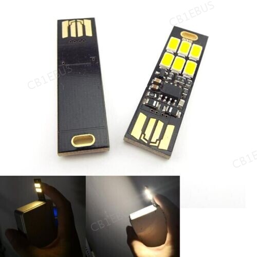 Adjustable 6-LED Night Light USB Power 5V 1W Dimmer Warm Light Por Lamp ...