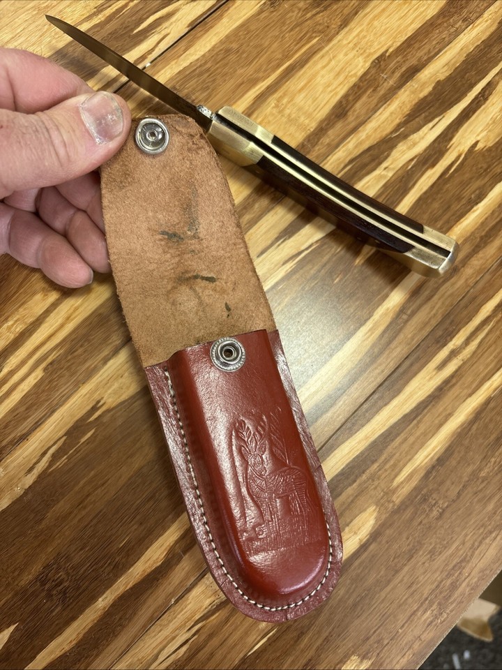 Schrade USA LB7 Vintage Lockback Hunting Knife w Sheath | eBay