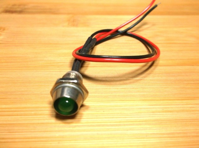 BBT Marine Grade 12 volt Green LED 3/8" Indicator Light in Stainless ...
