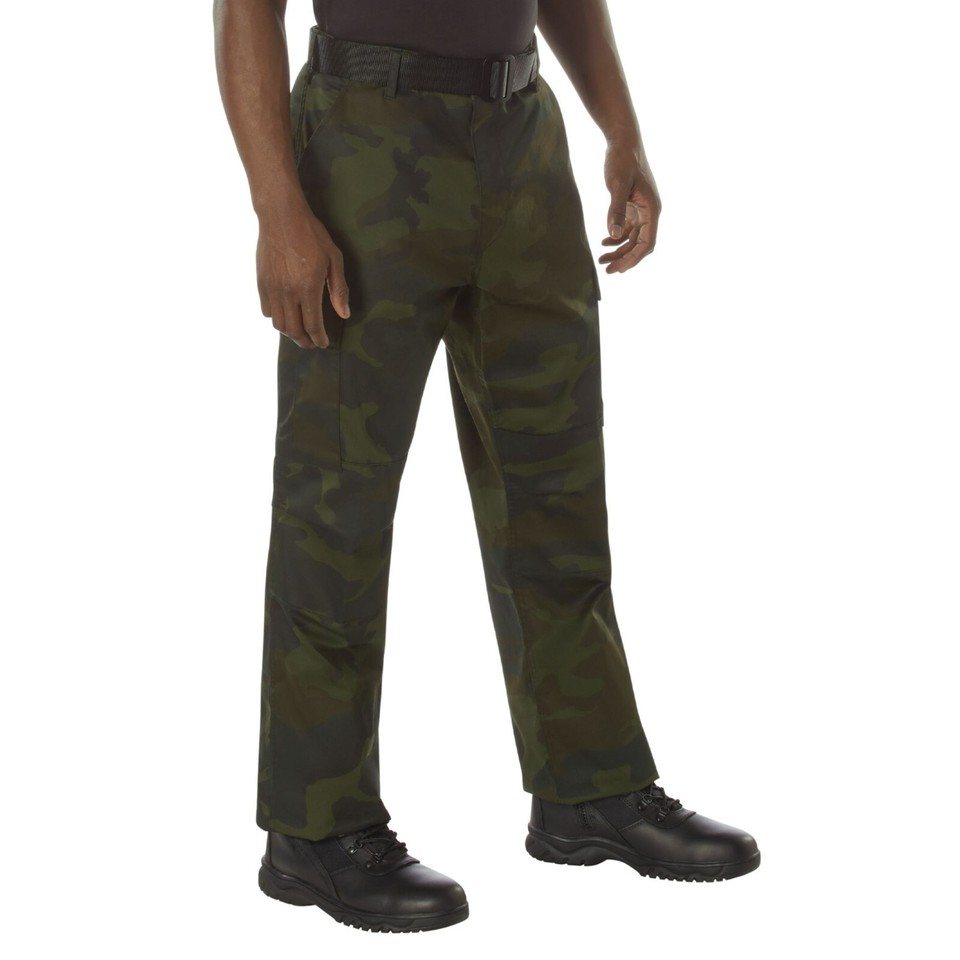 Tactical BDU Pants Camo Cargo Uniform 6 Pocket Camouflage Military Army ...