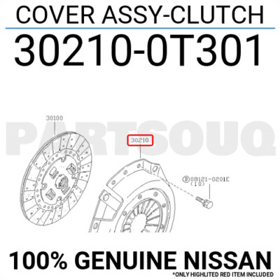 302100T301 Genuine Nissan COVER ASSY-CLUTCH 30210-0T301 | eBay