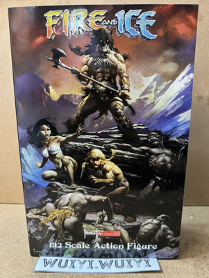 1/12 1:12 Frazettagirl Fire And Ice Darkwolf Collectible Action Figure ...