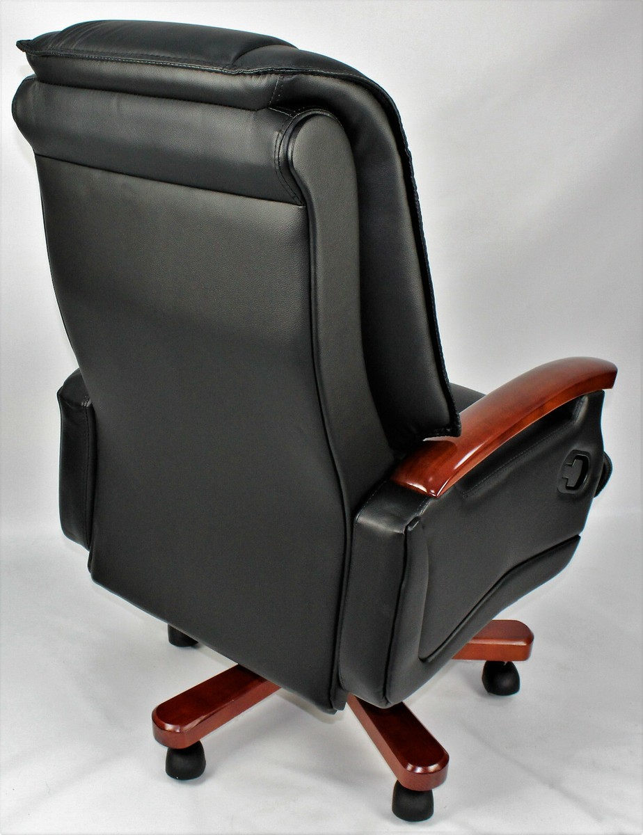 Executive Black Leather Directors Chair