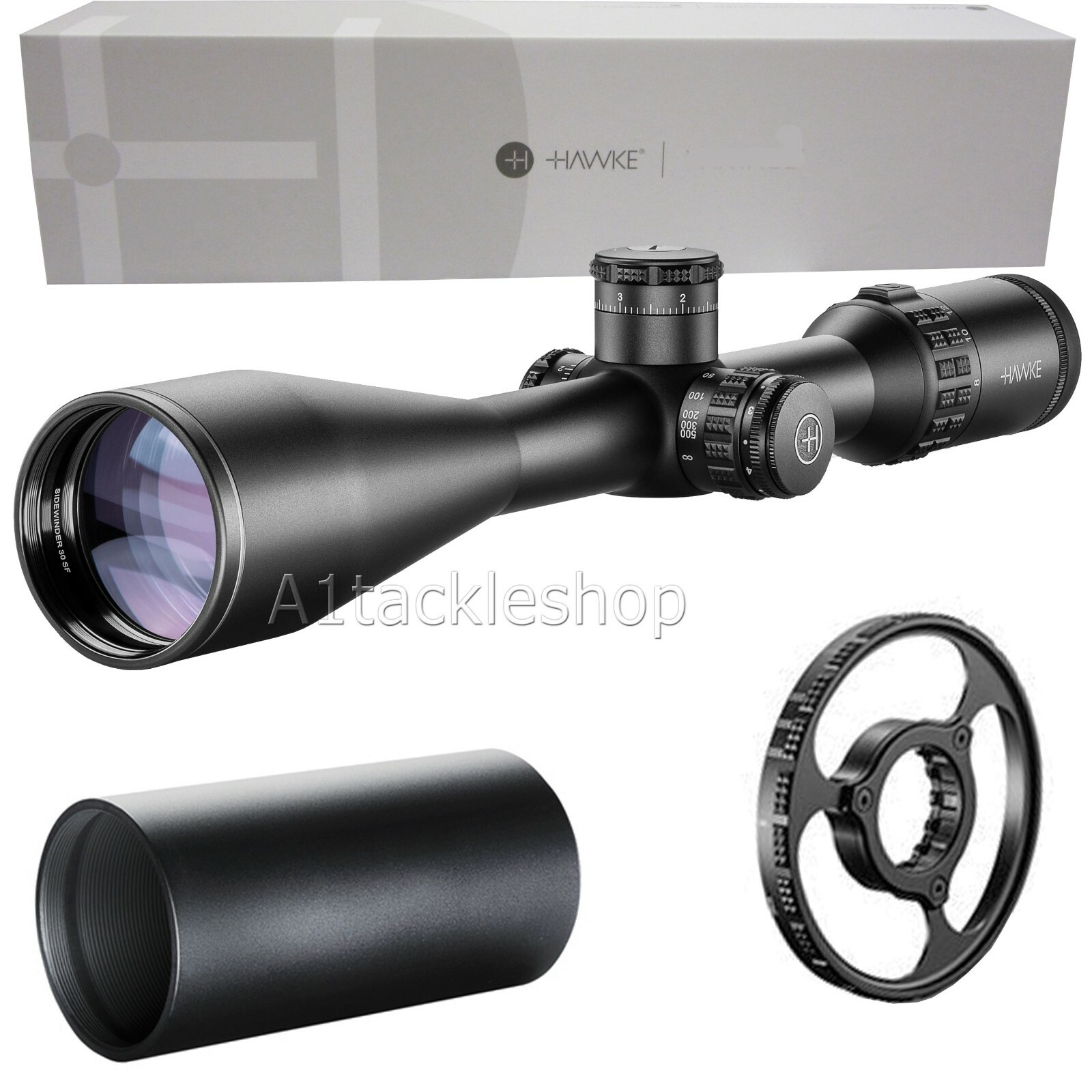 Hawke Sidewinder 30 SF 8-32x56 30 Side Focus Telescopic Rifle Scope ...