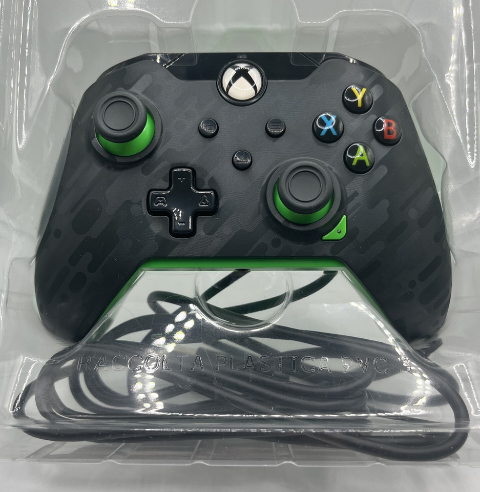 PDP Xbox Controller for Xbox X|S & Xbox One Neon Carbon Wired Controls ...