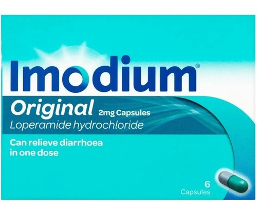 IMODIUM Original 2mg Loperamide Diarrhoea Relief, Fast Acting- 6 ...