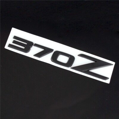 1pc Metal Black 370Z Emblem Trunk Tailgate Fender Badge Decal for ...