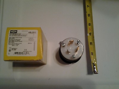 NEW HUBBELL HBL2311 TWIST-LOCK PLUG 20 AMP 125 V Made in U.S.A | eBay
