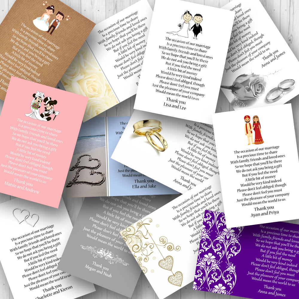 Examples Of Monetary Gifts Only Invitations