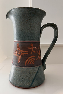 Mark Lake Red Earth Studio New Mexico Pottery Pitcher Native American ...
