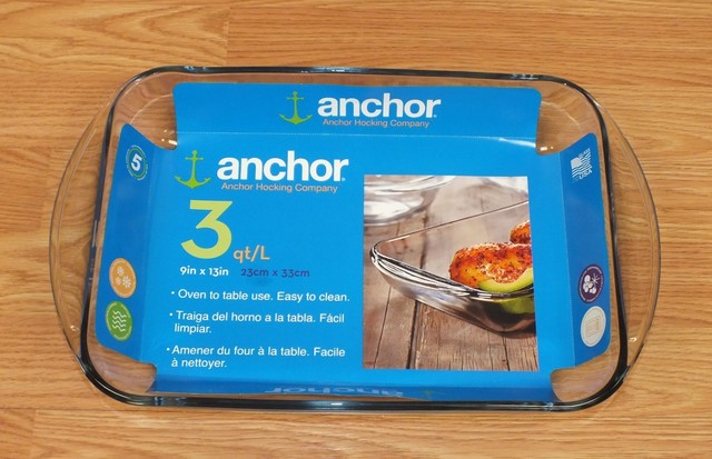 Fire King Anchor Hocking 9x13 3qt Glass Baking Dish Cooking Oven Bake ...