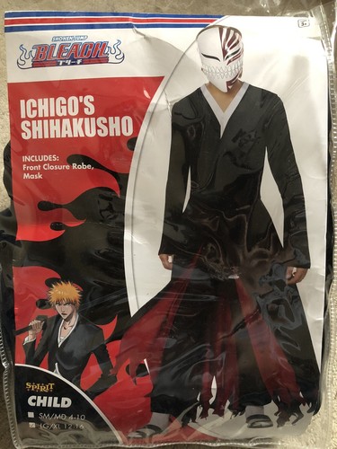 Bleach Ichigo's Shihakusho Spirit Halloween Costume Child L/XL 12-16 ...