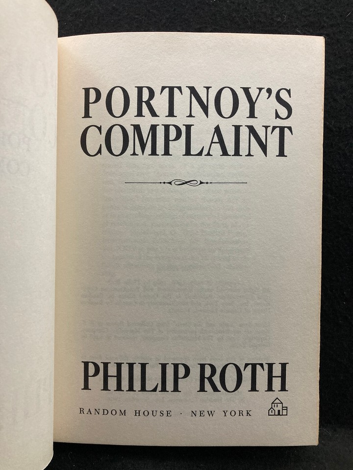 Portnoy's Complaint by Philip Roth (Hardcover, 1969) First Printing | eBay