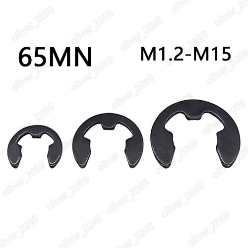 65MN Black Steel External E Retaining Washers for Shafts E Rings Φ1.2mm ...