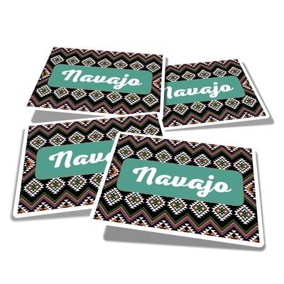 4x Vinyl Stickers Navajo Native American Ornament #60444 | eBay