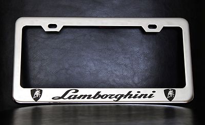 Lamborghini License Plate Frame Custom Made of Chrome Plated Metal | eBay