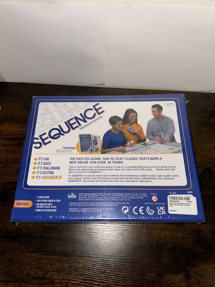 NEW Sealed - Sequence Premium Edition - Stunning Set with Giant Board ...