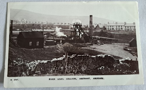 Mining Postcard. River Level Colliery, Abernant, Aberdare. Wales ...