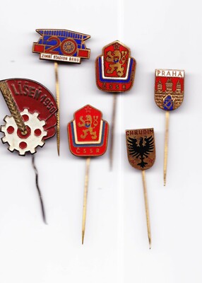 Vintage CZECH REPUBLIC pin badges CSSR Praha Prague BRNO Líšeň | eBay