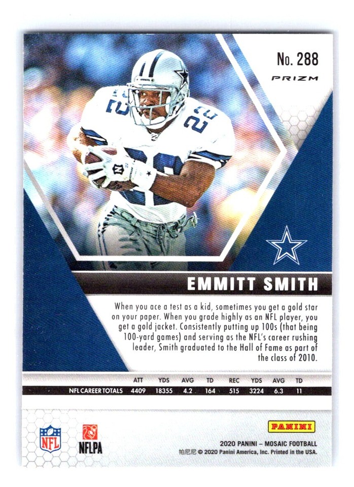 2020 Panini Mosaic #288 Emmitt Smith NM-M | eBay