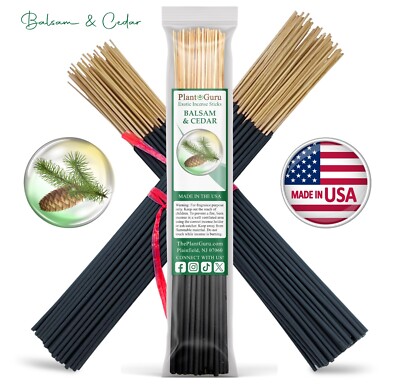 BALSAM AND CEDAR Incense Sticks 11" Bulk Pack Wholesale Hand Dipped Lot ...