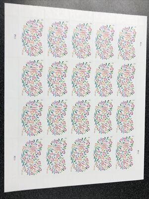 US 4765 "YES I DO" WEDDING FLOWERS 66C Sheet of 20 Stamps Mint Never ...