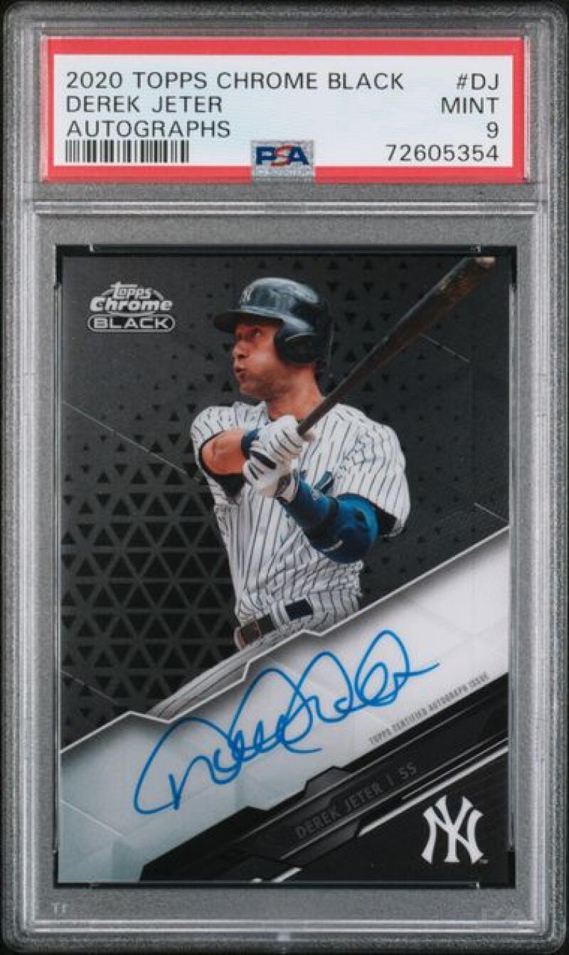Derek Jeter Autographed Signed 2020 Topps Chrome Black Autographs #Cba ...