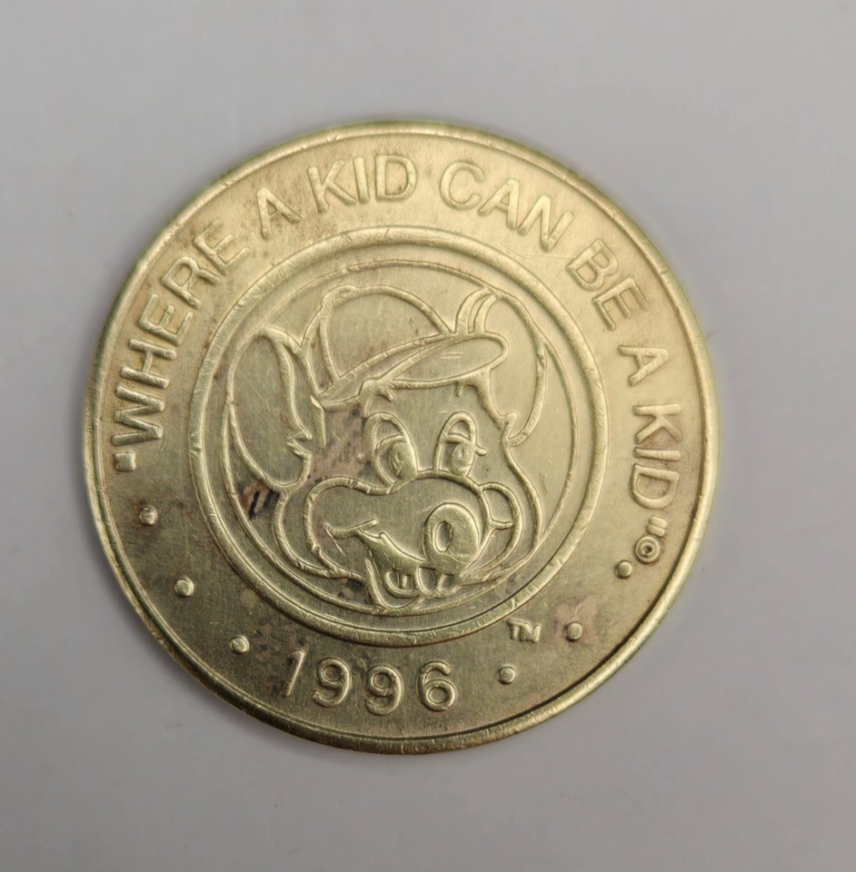 Chuck E. Cheese Token 1996 "where a kid can be a kid" (1A) | eBay