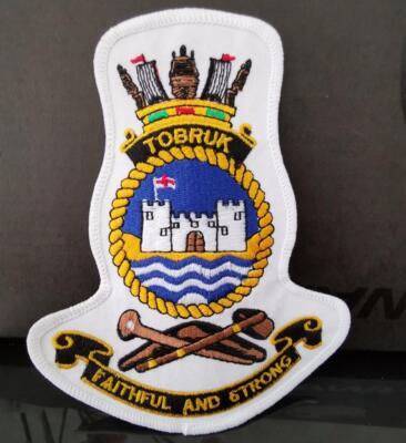 HMAS Tobruk RAN Officer's Uniform Cap / JACKET Patch | eBay Australia