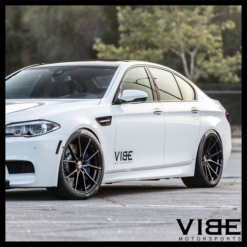 21" VERTINI RF1.2 BLACK FORGED CONCAVE WHEELS RIMS FITS BMW F01 740 750 ...