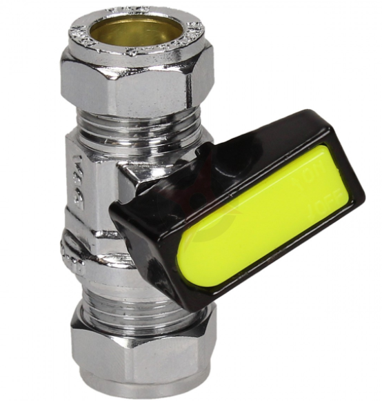 8mm-10mm-15mm GAS LEVER STOP VALVE COMPRESSION ISOLATOR ISOLATION TAP ...