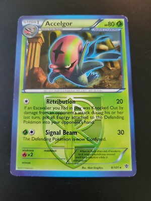 Pokemon TCG Card 2013 Black & White Plasma Blast - Accelgor 8/101 ...