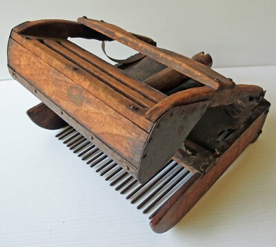 Antique Primitive Wooden Cranberry Blueberry Picker Rake Scoop | eBay