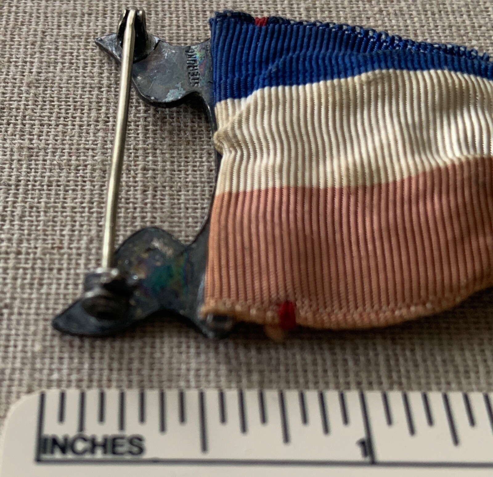 Vintage EAGLE SCOUT RANK Boy Scout MEDAL & 4 PALMS Early BSA Sash Badge ...