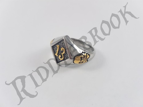Stainless Steel 13 Biker ring outlaw bikie band Harley MC motorcycle ...