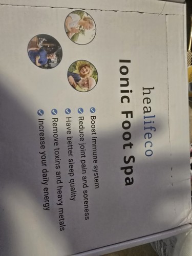 Healifeco 2.0 Foot Spa Detox Ionic at Home Bath Machine Soak to Remove ...