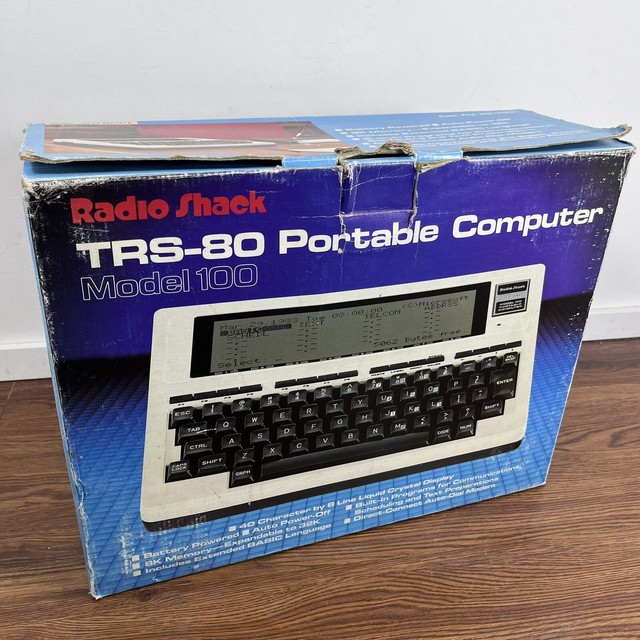 Radio Shack Trs-80 Model 100 Portable Computer 32k Vintage Laptop for ...