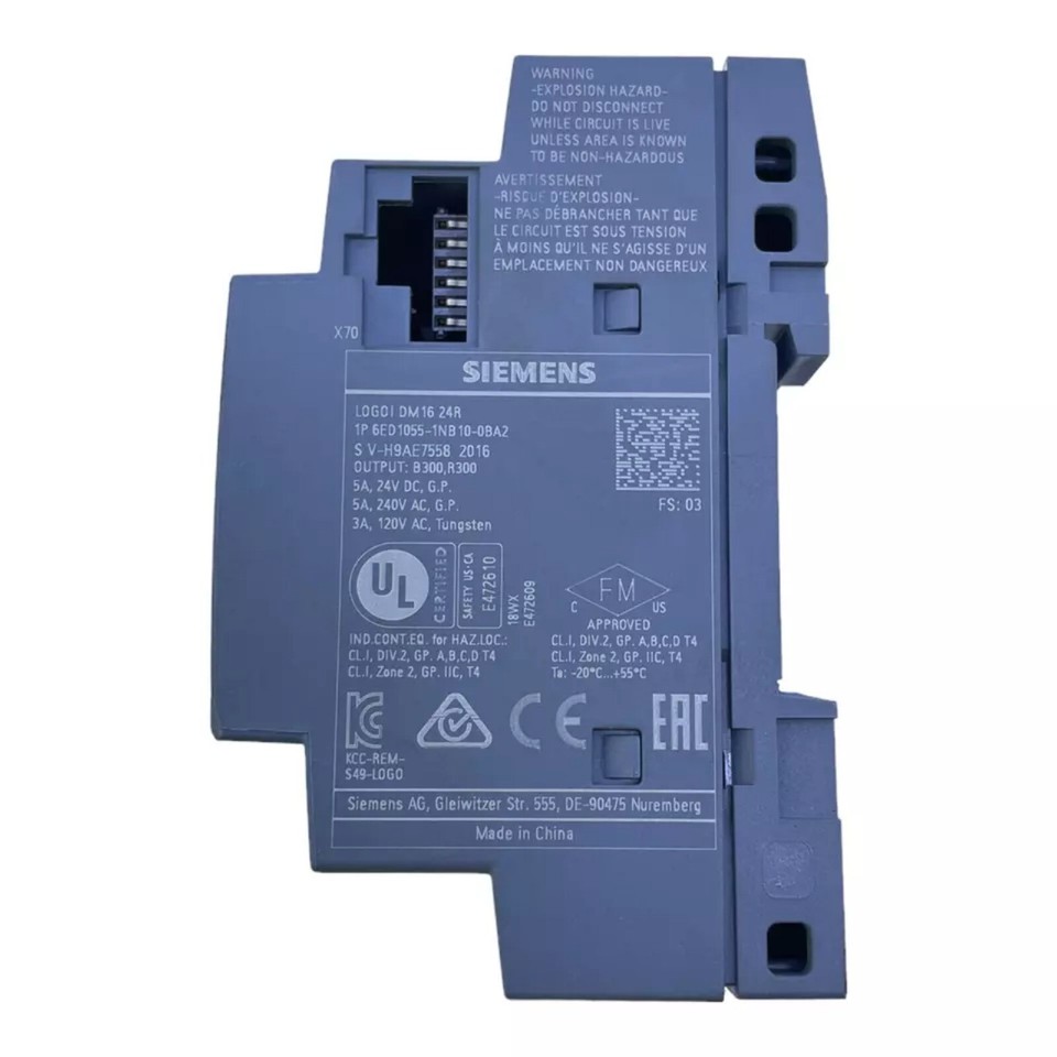 6ED1055-1NB10-0BA2 New Siemens 6ED1 055-1NB10-0BA2 LOGO! DM16 24R ...