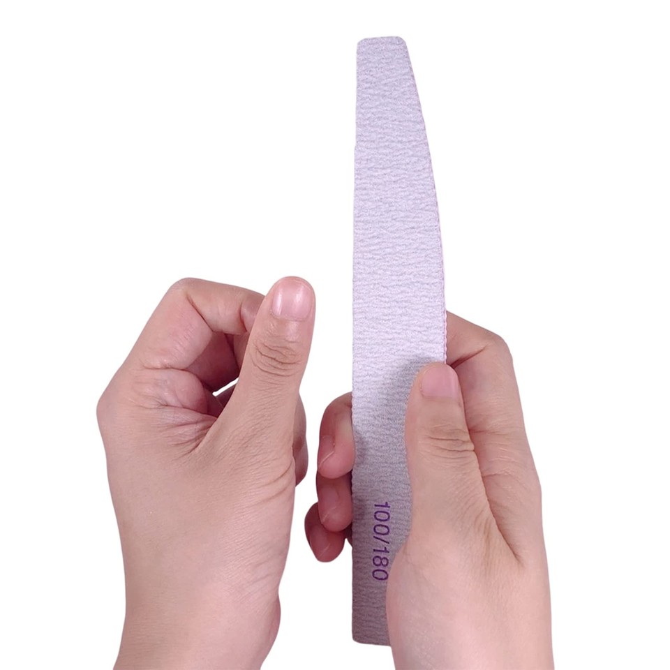 Nail Files (100 Pcs), 100/180 Grit Nail File Emery Board Bulk for ...