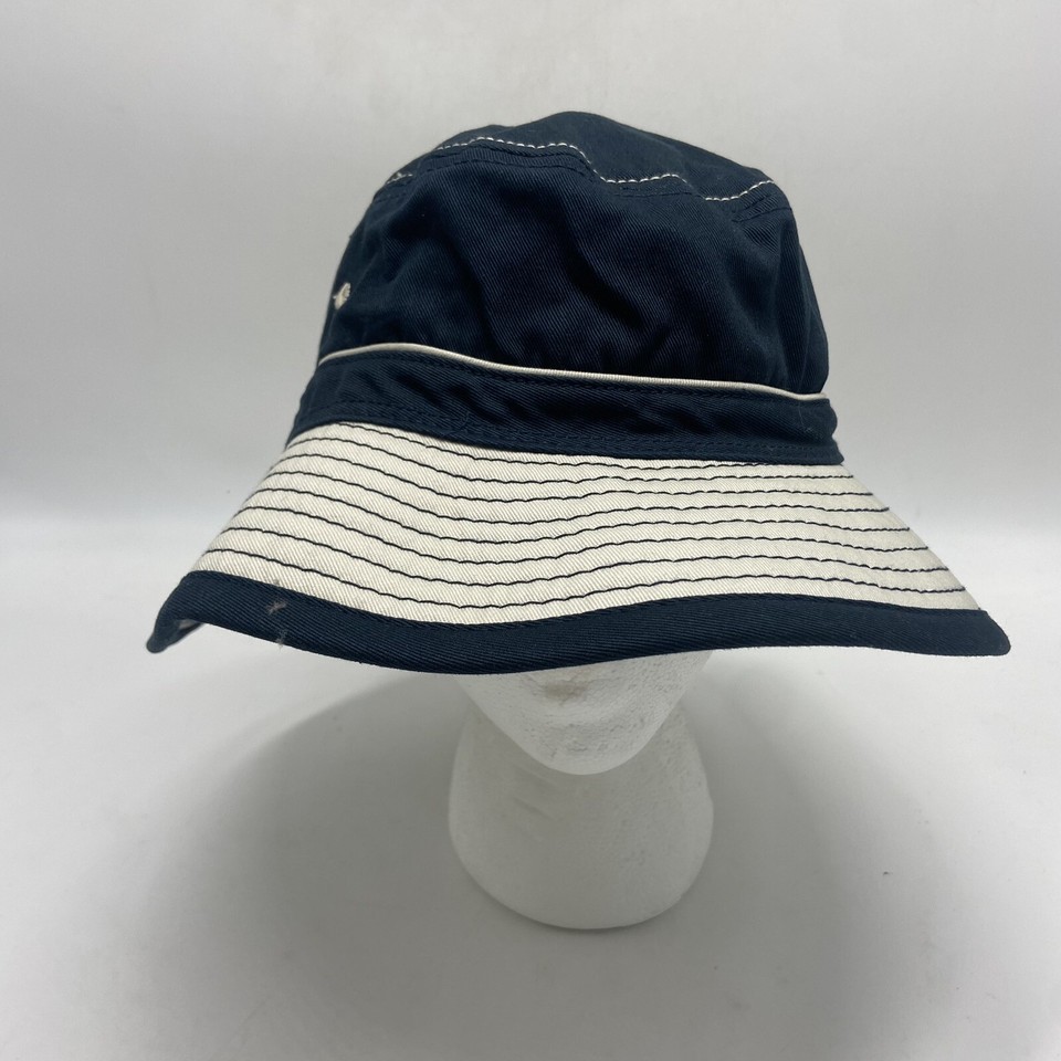 DPC Dorfman Pacific Fishing Sun Canvas Bucket Hat Size Large Cotton w ...