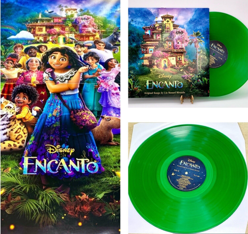 Disney Encanto Soundtrack Green Vinyl Album Limited Edition Lin Manuel ...