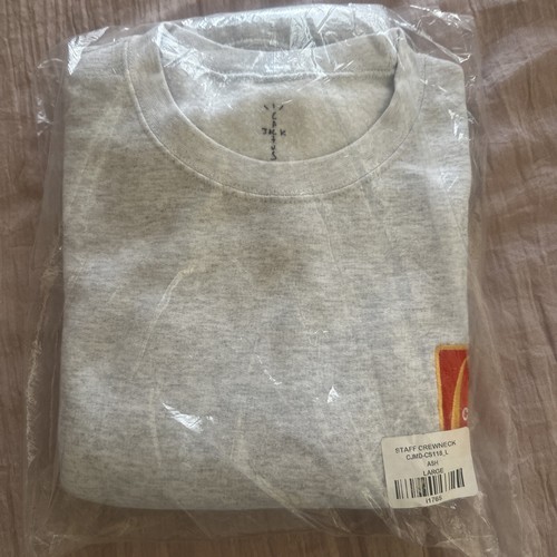Travis Scott x McDonald's Cactus Jack Staff Crewneck Red Ash Grey Size ...