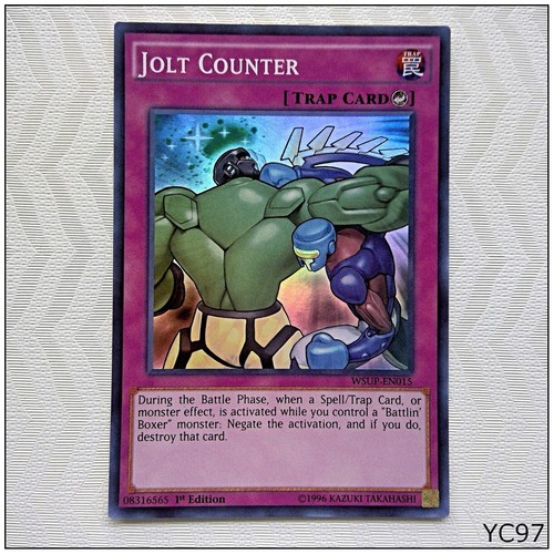 Jolt Counter - WSUP-EN015 - Super Rare 1st Yugioh Card (A) (YC97) | eBay