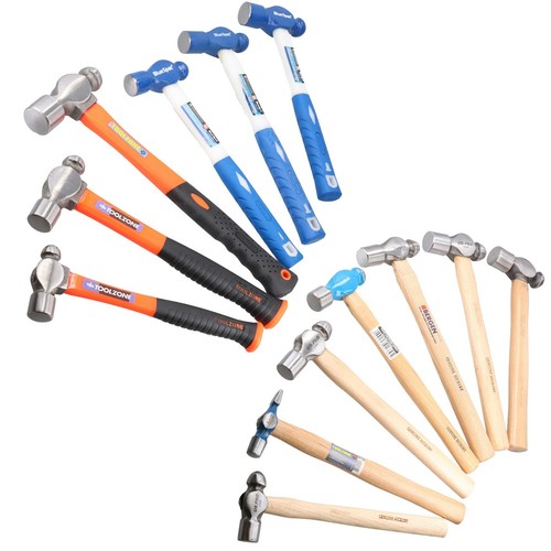 Ball Pein Pin Hammer Hammers Hickory Fibreglass TPR Handles 4oz – 48oz ...