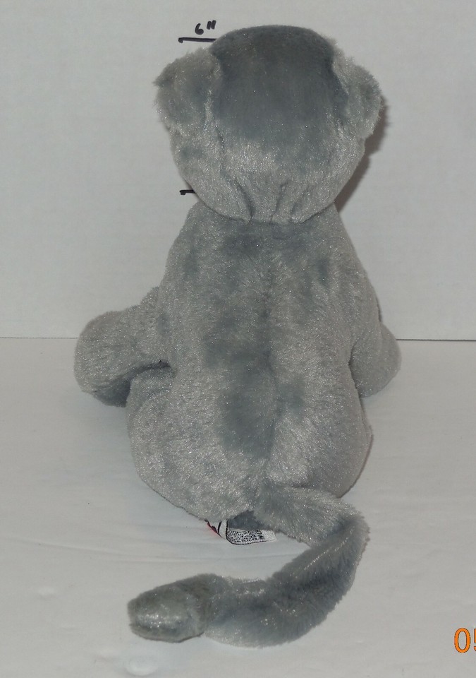 Ganz Webkinz Charcoal Cat 7" plush Stuffed Animal toy #HM152 | eBay