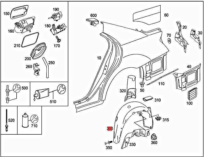 Genuine MERCEDES W221 S-CLASS Left rear wheel arch Cover 2216902030 | eBay