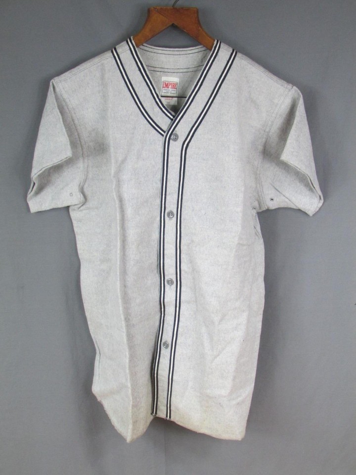 Vintage 1950s Empire Cotton Flannel Baseball Uniform Shirt Pants NOS w ...
